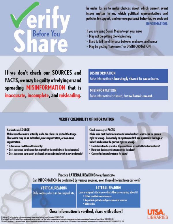 Handout – Verify Before You Share – UTSA Libraries Learning Technology